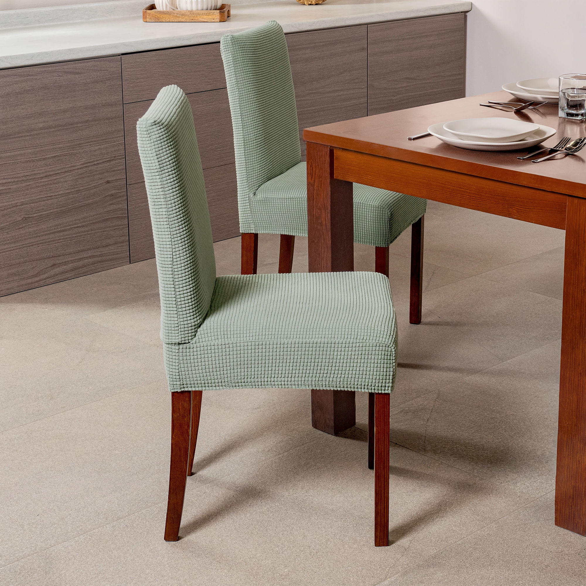 ACCESORIOS TEXTILES FUNDA DE SILLA NIZA VERDE - Mi Vianney